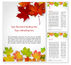 Autumn Maple Leaves Word Template 14819 | PoweredTemplate.com