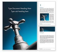 Cold Water Faucet - Free Presentation Template for Google Slides and PowerPoint | #14860