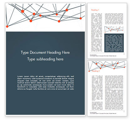 Blockchain Network Word Template 14940 | PoweredTemplate.com