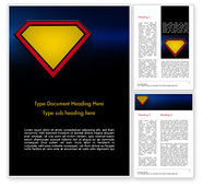 Superman Sign Frame PowerPoint Template, Backgrounds | 14958 ...