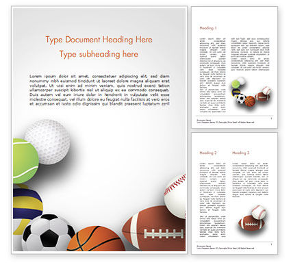 67 Free Athletic Sport Word Templates | PoweredTemplate.com