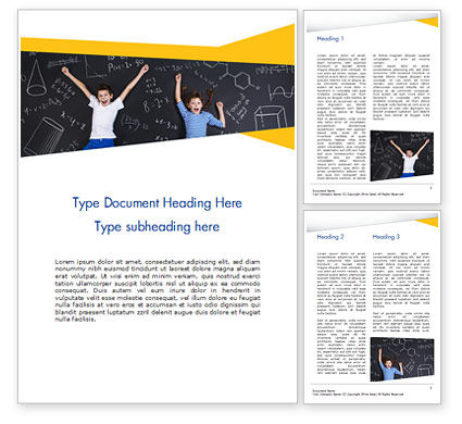 Playful Learning Word Template 15175 | PoweredTemplate.com