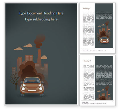 Automobile and Industrial Pollution Word Template 15178 ...