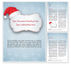 Snowflake Ornament and Santa Hat Word Template 15341 | PoweredTemplate.com