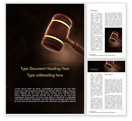 Plantilla de Word - jueces mazo | 15382 | PoweredTemplate.com