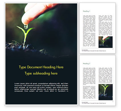 Plant Word Templates Design, Download now | PoweredTemplate.com