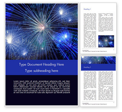 Salute Word Template 15512 | PoweredTemplate.com