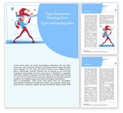 Jester Word Template 15517 | PoweredTemplate.com