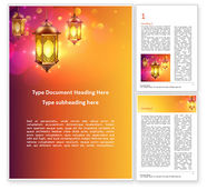 Lanterns for Ramadan PowerPoint Template, Backgrounds | 15550 ...