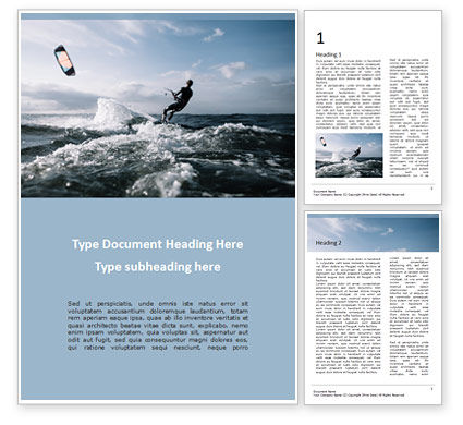 1 Gratis kiter Word-sjablonen | PoweredTemplate.com