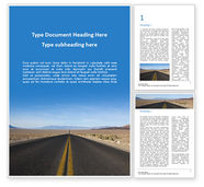 Open Road PowerPoint Template, Backgrounds | 15651 | PoweredTemplate.com