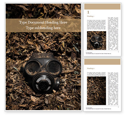 Chernobyl Word Template 15674 | PoweredTemplate.com