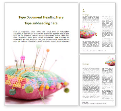 Sewing Word Templates Design, Download now | PoweredTemplate.com