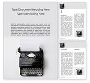 Old Typewriter - Presentation Template for Google Slides and PowerPoint ...