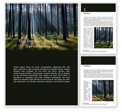 Forest Word Templates Design, Download now | PoweredTemplate.com