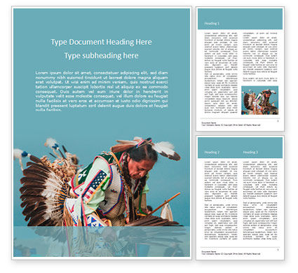 Native American Word Templates Design, Download now | PoweredTemplate.com