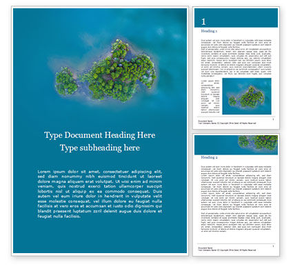 Tropical Word Templates Design, Download now | PoweredTemplate.com