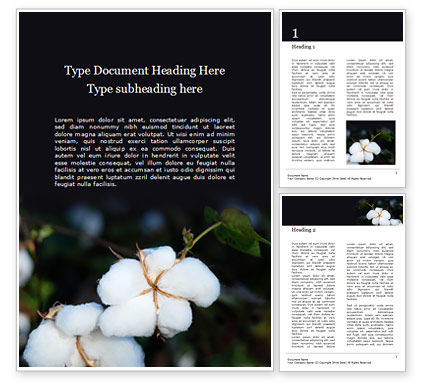 3 Modelli grafici raccolto di cotone | PoweredTemplate.com