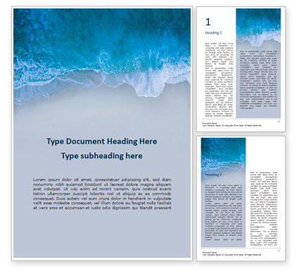 Ocean Word Templates Design, Download now | PoweredTemplate.com