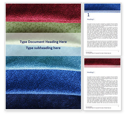 Colorful Silk Fabric Word Template 16041 | PoweredTemplate.com