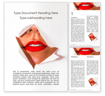 Ripped Word Templates Design, Download now | PoweredTemplate.com