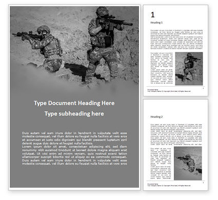 Military Word Templates Designs, Download now | PoweredTemplate.com