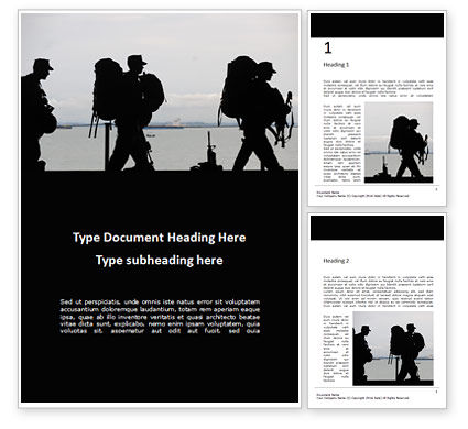 Military Word Templates Designs, Download now | PoweredTemplate.com