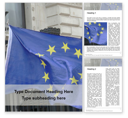 Plantilla de Word gratis - european union flag flying on downing street ...