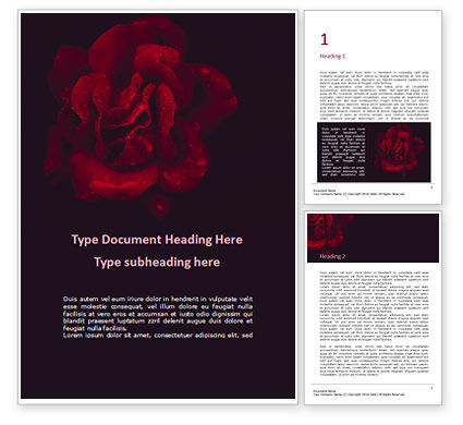 Beautiful Word Templates Design, Download now | PoweredTemplate.com