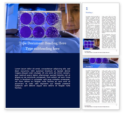 Modèle Word de doctor working on сoronavirus in medical lab | 16476 ...