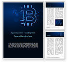Digital Bitcoin Sign Word Template 15300 | PoweredTemplate.com