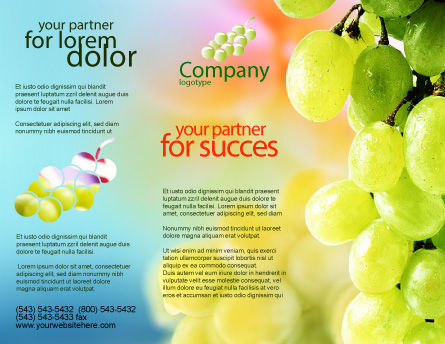 Modelo de Brochura - uva branca Design e Esquema, Transfira Agora ...