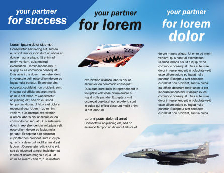 Fighter Aircraft Brochure Template Design and Layout, Download Now ...