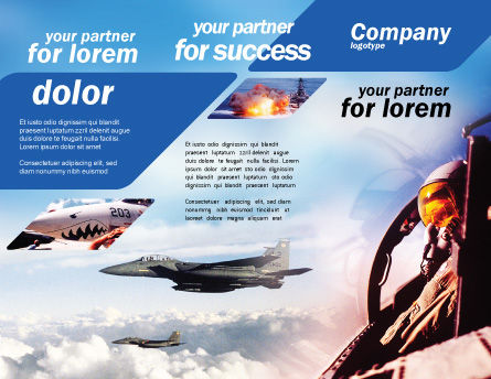Fighter Aircraft Brochure Template Design and Layout, Download Now ...