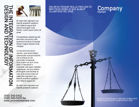 Symbol of Justice Brochure Template Design and Layout, Download Now ...