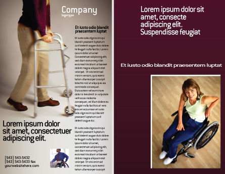 Disability People Brochure Template Design and Layout, Download Now ...