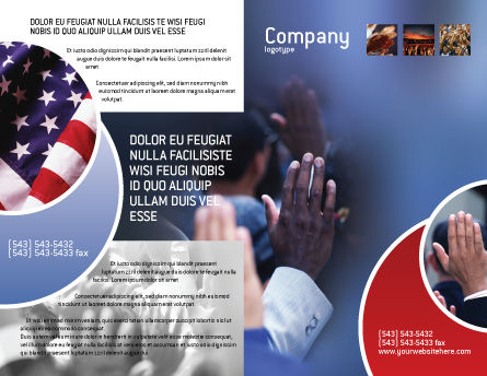 Voting Brochure Template Design and Layout, Download Now, 02001 ...