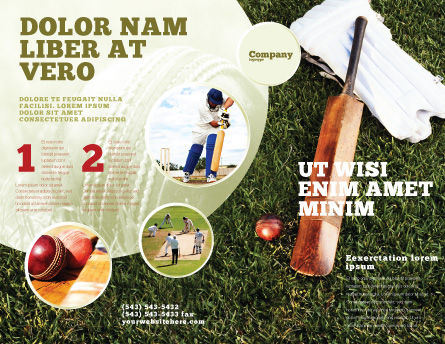 Cricket Field Brochure Template Design and Layout, Download Now, 02251 ...