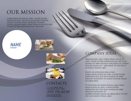Dinner Brochure Template Design and Layout, Download Now, 02312 ...