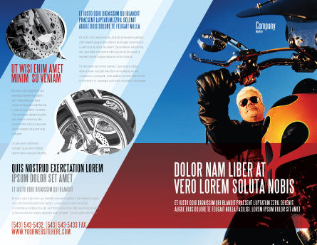 Biker Brochure Template Design and Layout, Download Now, 02315 ...
