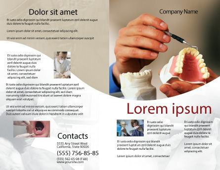 Denture Brochure Template Design and Layout, Download Now, 02385 ...