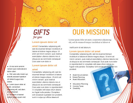Question Mark In Quiz Brochure Template Design and Layout, Download Now ...