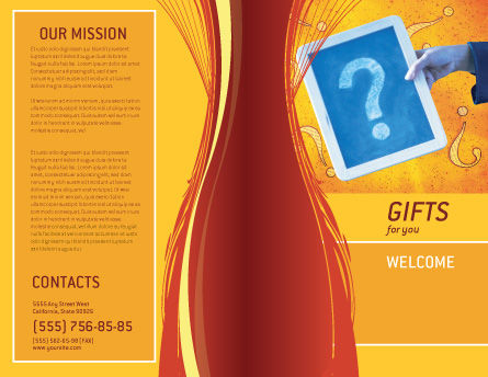 Question Mark In Quiz Brochure Template Design and Layout, Download Now ...
