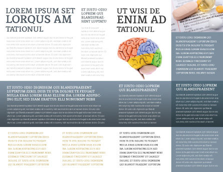 Brain In Gray Brochure Template Design and Layout, Download Now, 02541 ...