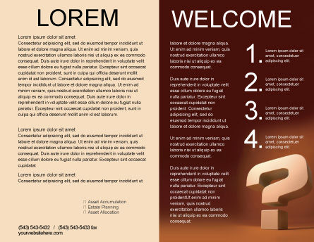 Question Mark In 3D Brochure Template Design and Layout, Download Now ...