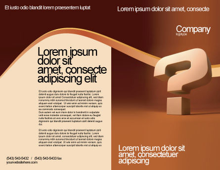Question Mark In 3D Brochure Template Design and Layout, Download Now ...