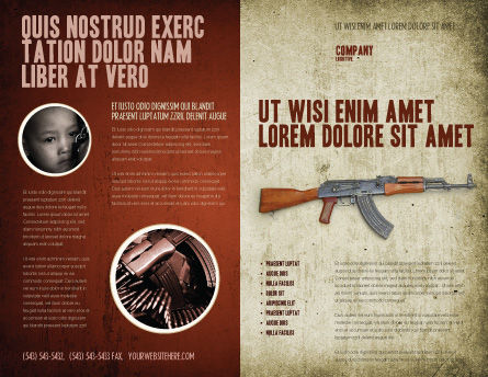 Kalashnikov Brochure Template Design and Layout, Download Now, 02934 ...