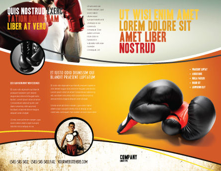 Boxing Gloves Brochure Template Design and Layout, Download Now, 03113 ...