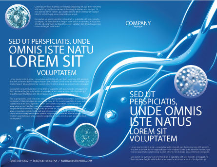 Water Theme Brochure Template Design and Layout, Download Now, 03137 ...