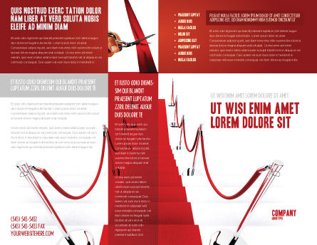 Red Carpet Path Brochure Template Design and Layout, Download Now ...